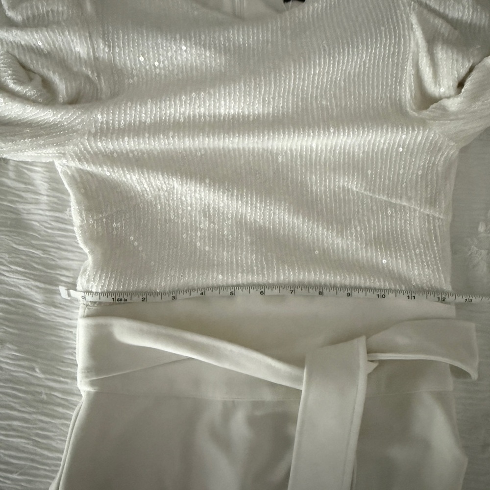 Elle Zeitoune | Dresses | Elle Zeitoune Alex Mine Dress White Sequins ...